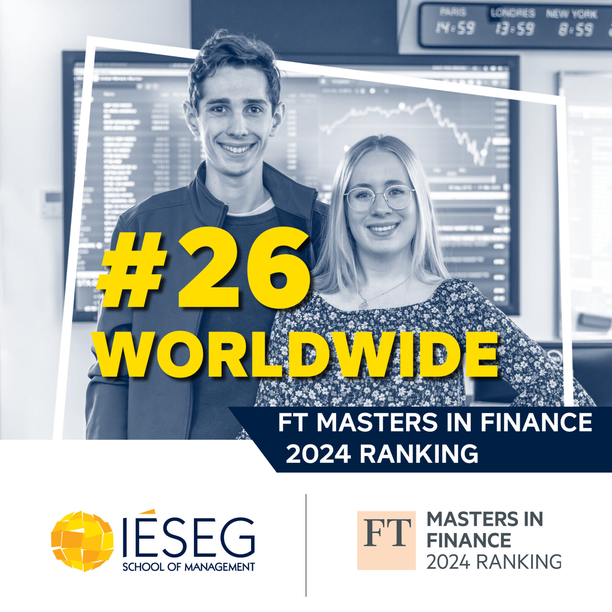 Financial Times 'Masters in Finance' 2024: IÉSEG ranked 26th - IÉSEG
