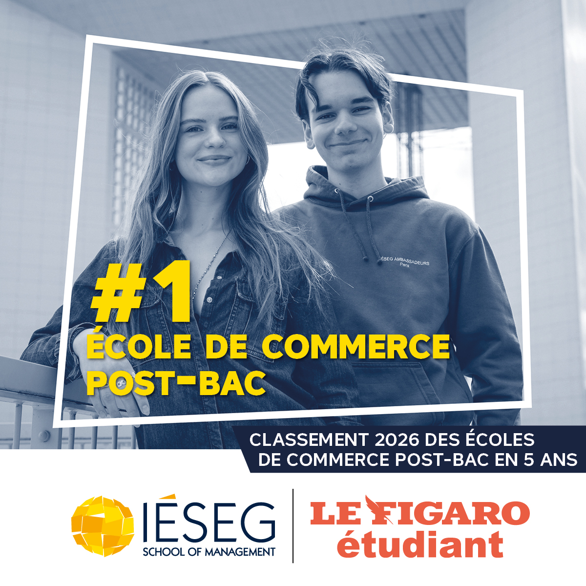 Les classements 2025-2026 du PGE et du Bachelor de l'IÉSEG